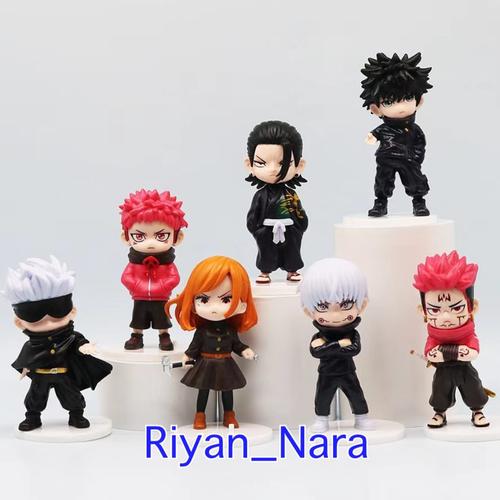 Jual Action Mini Figure Anime Jujutsu Kaisen Gojo Geto Itadori Sukuna ...