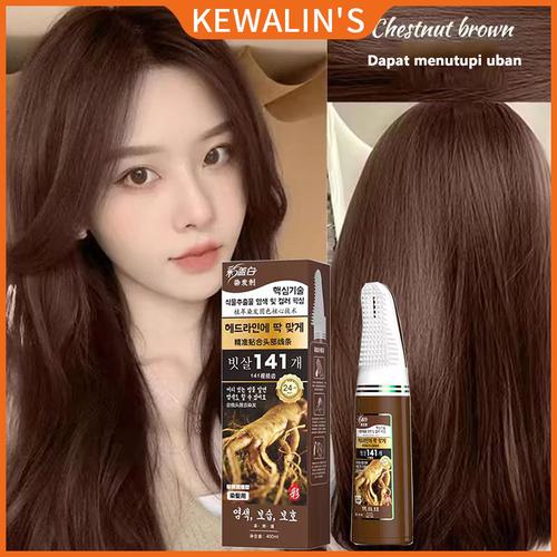 Promo 100% Asli Korean ginseng plant hair dye comb hair dye 400ml ...
