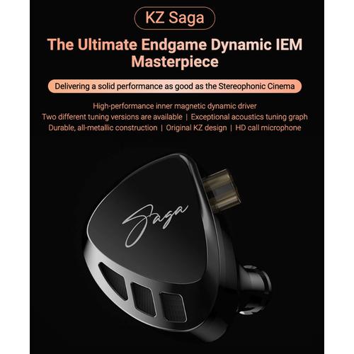 Promo KZ Saga High-performance Inner Magnetic Dynamic Driver IEM WITH ...