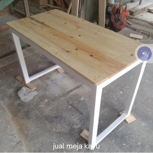 Jual Meja Kerja, Meja Makan, Meja Restoran Full kayu Jati Belanda Kaki ...