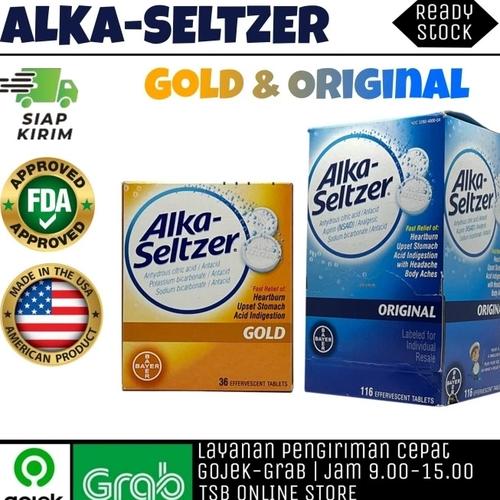 Jual ALKA-SELTZER ORIGINAL & GOLD TABLET EFFERVESCENT - ORI 1 STRIP ...