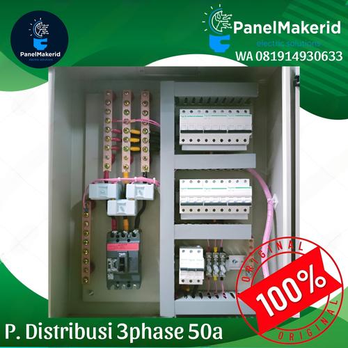 Jual panel distribusi 3phase 50a panel pembagi - plat 0,8mm - Kota ...