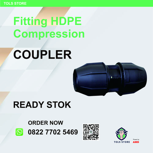 Jual Copler / Coupler HDPE Compresion Sambungan Pipa 20 - 110mm - 40mm ...