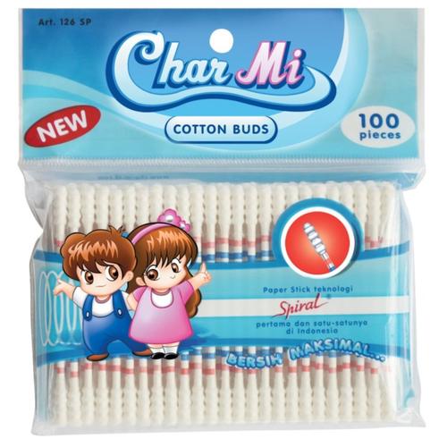 Jual CHARMI COTTON BUDS SPIRAL ART 126 SP 100 PCS / CHAR MI COTTON BUDS ...