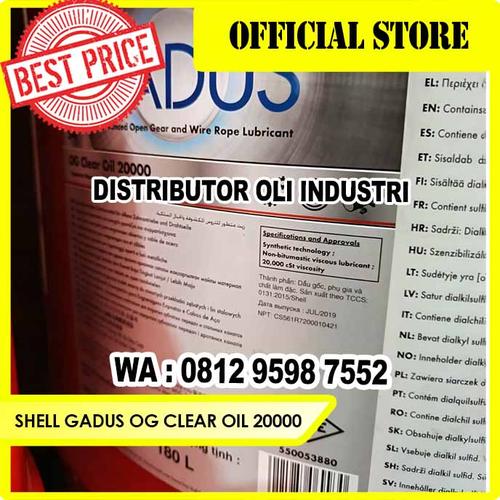Jual SHELL GADUS OG CLEAR 20000 ( Ready Stock - 180 Liter ) - Kota Tangerang - Distributor ...