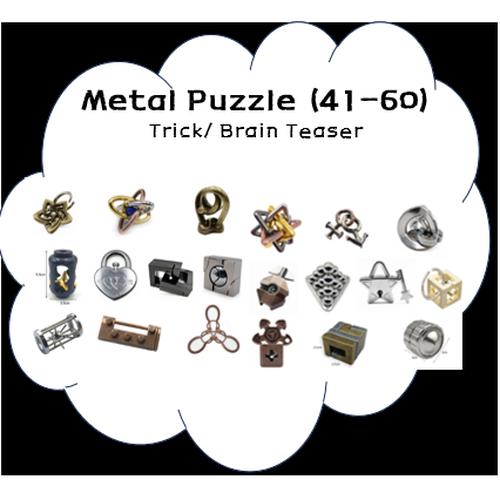 Jual Metal Puzzle (41-60): Disentanglement & Cast Puzzle (Trick/ Brain ...