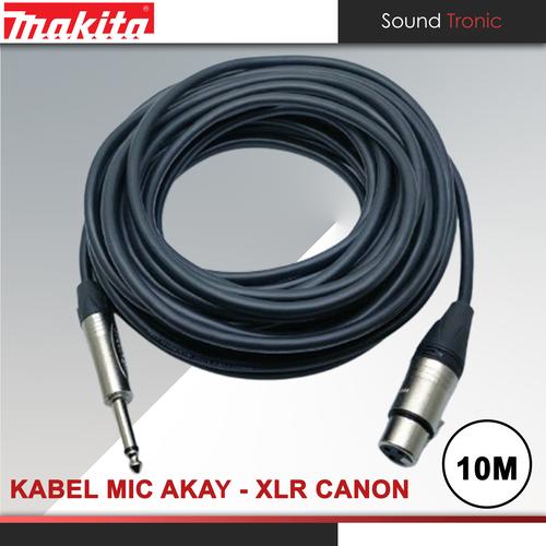Jual Kabel Mic Audio MAKITA Jack XLR Female to Akay 10 Meter 10Meter ...