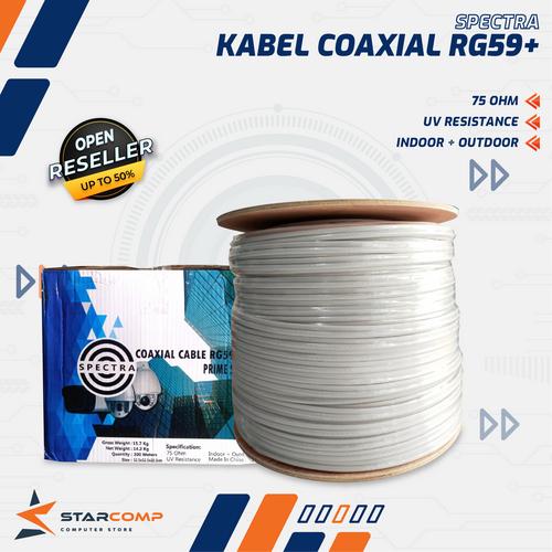 Jual Kabel CCTV Spectra Coaxial RG59+ Power RG 59 Optimus Series ...