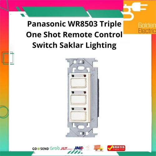 Jual Panasonic WR8503 Triple One Shot Remote Control Switch Saklar Lighting - Jakarta Pusat ...