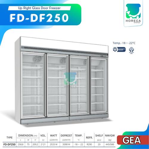 Jual GEA Up Right Glass Door Freezer (Top Mount Freezer) FD-DF250 / FD DF250 / FDDF250 - Jakarta ...