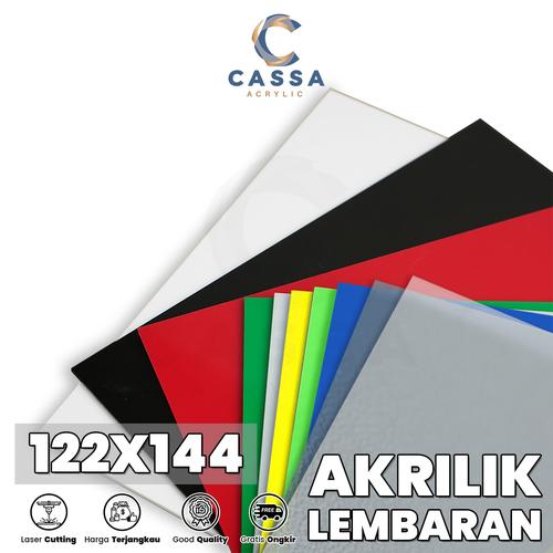 Jual Akrilik Lembaran 122 x 244 2mm Bening / Lembaran Acrylic Merk TODA ...