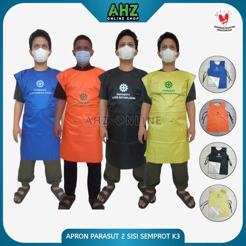 Jual Apron Celemek Semprot Parasut Ponco Bahan Parasut Dua Sisi Logo K3 ...