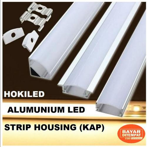 Jual Kap Housing Aluminium LED Strip Rigid Bar Lampu 100 CM/1 METER ...