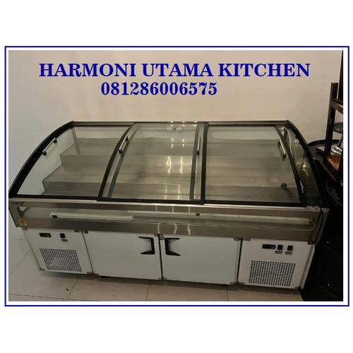 Jual Showcase chiller sliding with undercounter freezer Merk Snow ...