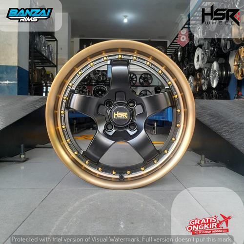 Jual Velg/Pelek Mobil Racing Honda Brio HSR BOB Ring 16 Lebar 7 Inch Pcd 4x100 ET/Offset 42 ...