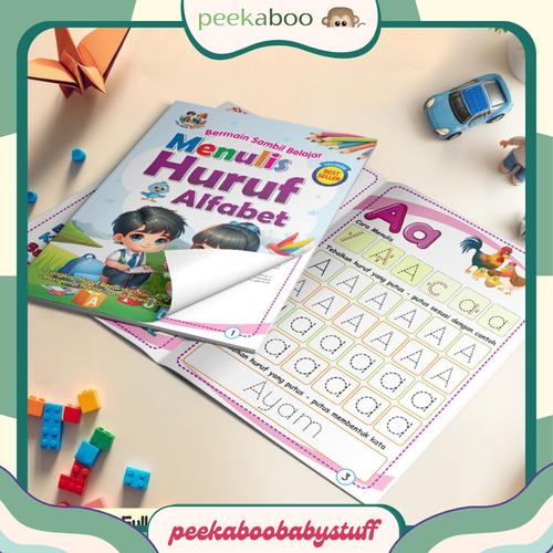 Jual BUKU PAUD ANAK PRA SD - BELAJAR MENULIS HURUF ALFABET || BUKU ...