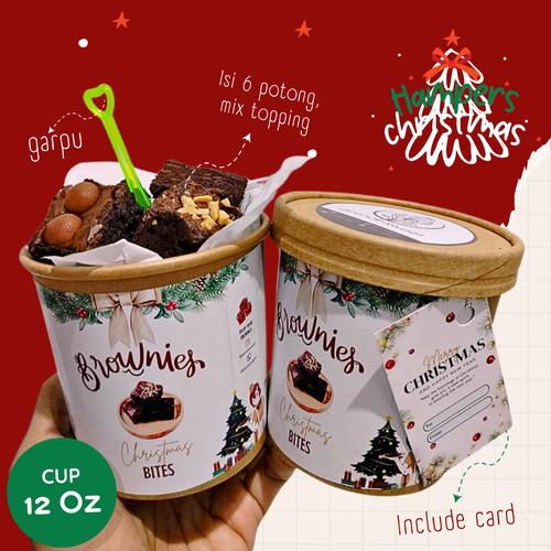 Jual Hampers Natal Brownies Panggang Dark Coklat Premium Kemasan Cup ...