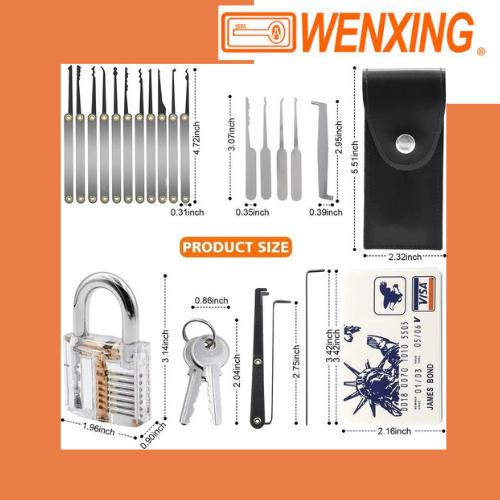 Promo 21pcs Set LOCKMALL Lockpick Tools Alat Pembuka Gembok Kunci ...