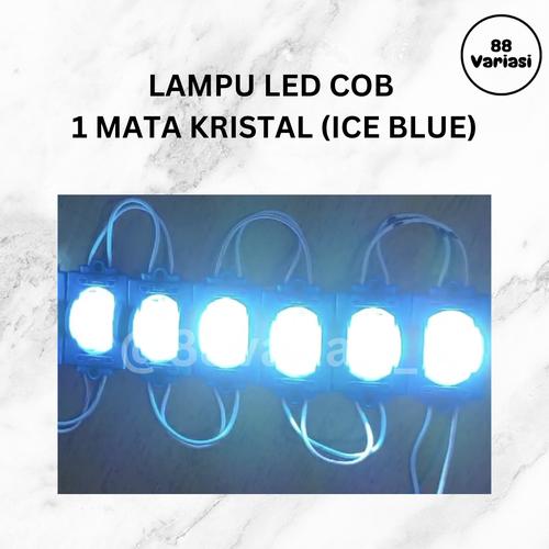 Jual LAMPU LED COB 1 MATA KRISTAL 12 VOLT & 24 VOLT WARNA BIRU/ICE BLUE ...