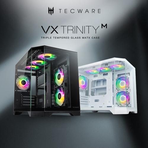 Jual CASING TECWARE VX TRINITY M MATX TG Case WITH 6 FAN ARGB Omni Link ...