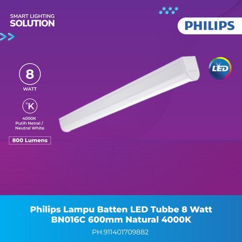 Promo Philips Lampu LED Tube Batten - 8W 4000K Cahaya Putih Natural ...