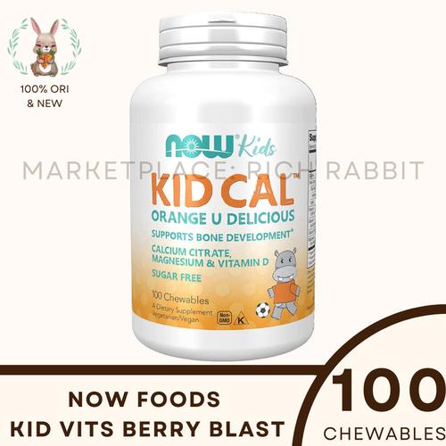 Jual NOW FOODS Kid Cal 100 Chewables Vitamin D Magnesium Calcium Anak ...