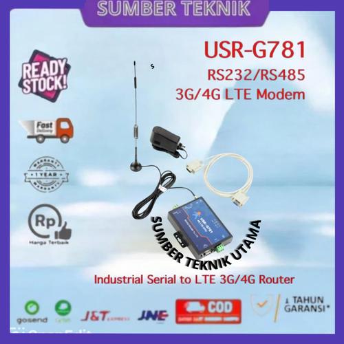 Jual Industrial Converter RS232 RS485 To LTE 3G 4G Router Modem USR ...
