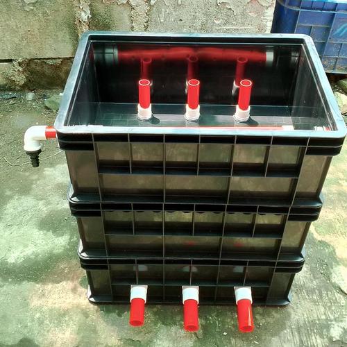 Jual Trickle Filter Box Kolam koi tanpa media - Hitam 3 susun - Jakarta ...