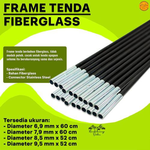 Promo FRAME RANGKA BATANG TENDA FIBERGLASS FRAME TENDA BATANGAN KUAT ...