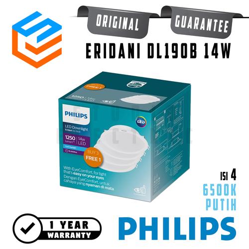 Jual Philips Eridani Multipack Lampu LED Downlight DL190B 14 Watt Bulat ...