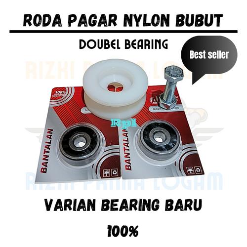 Jual RODA NILON PAGAR BESI UK. 6,7,8,10CM ( BEARING BARU ) TERBAIK ...