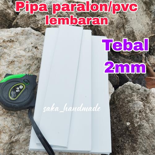 Jual PIPA PARALON/PVC LEMBARAN TEBAL 2mm - 14x25cm - Kab. Demak - saka ...