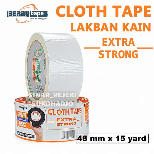 Promo Cloth Tape Lakban Jilid Lakban Kain 48 mm x 12 m Putih - Kab ...