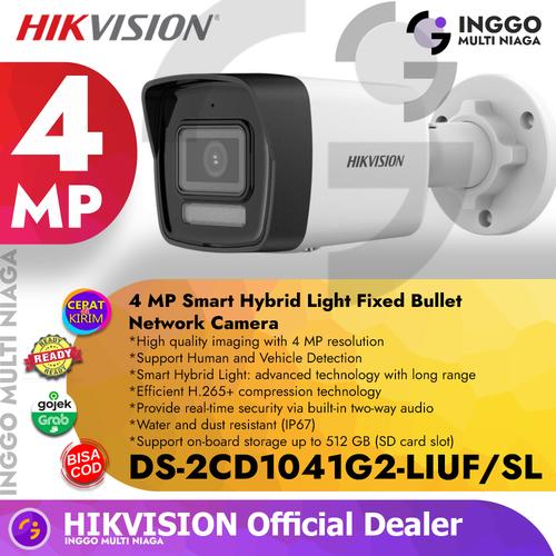 Jual HIKVISION DS-2CD1041G2-LIUF/SL - 4MP Smart Hybrid Light Two Way Audio Bullet Network Camera ...