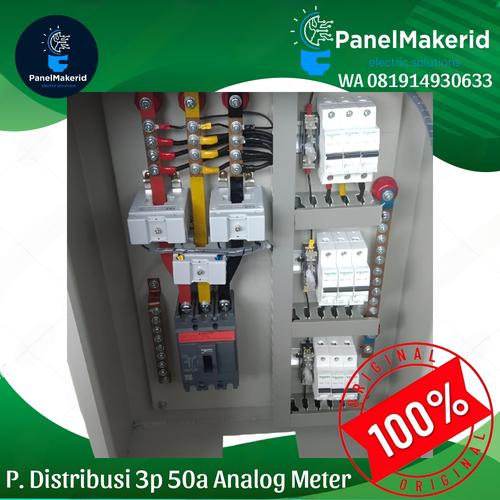 Jual panel distribusi 3phase 50a panel pembagi panel penerangan - plat ...