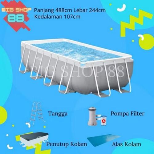 Jual KOLAM RENANG Portable / KOLAM RENANG ANAK JUMBO /PRISM FRAME POOL ...