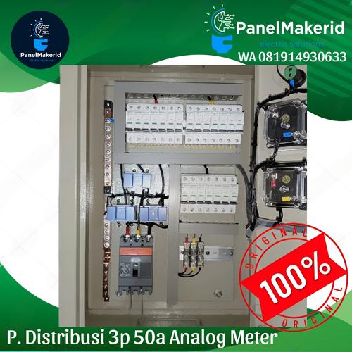 Jual panel distribusi 3phase 50a panel pembagi panel 3phase - plat 0 ...