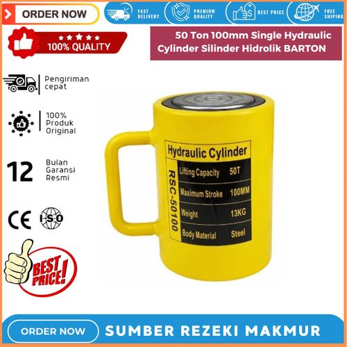 Jual 50 Ton 100mm Single Hydraulic Cylinder Silinder Hidrolik BARTON ...
