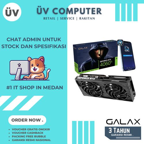 Promo VGA Card Nvidia Geforce | GALAX RTX 4060 Ti 4060Ti 8GB 1-Click OC ...