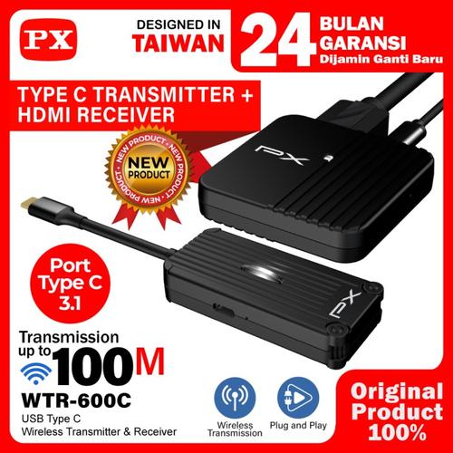 Promo HDMI Wireless Type C 3.1 Video Transmitter Receiver 100 meter PX ...