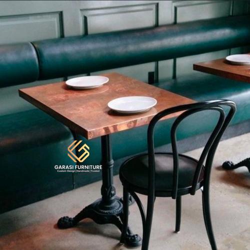 Jual meja industrial meja restoran meja cafe kursi lengkung maharani ...