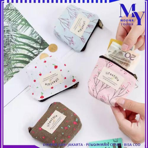 Jual Dompet Koin Resleting Pouch Dompet Coin Mini Motif Bahan Kanvas ...
