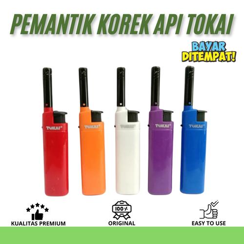 Jual Alat Pemantik Korek Api Gas Tokai / Pemantik Kompor Api Bara Isi ...
