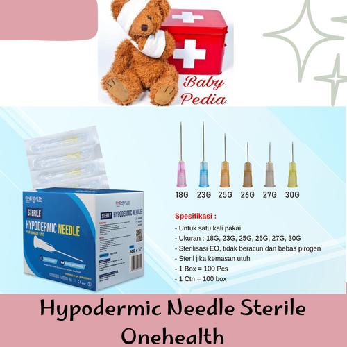 Jual Disposable NEEDLE 18G 23G 25G 26G 27G 30G | Hypodermic Needle Sterile | Kepala Jarum 1Box ...