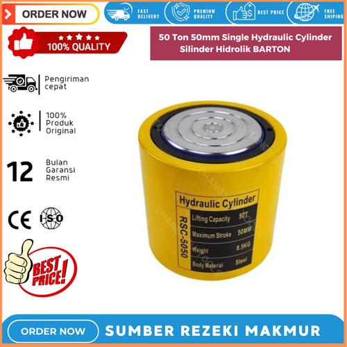 Jual 50 Ton 50mm Single Hydraulic Cylinder Silinder Hidrolik BARTON - Jakarta Barat - SUMBER ...