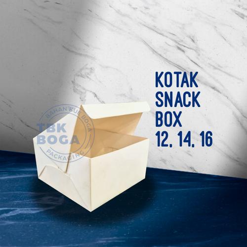 Jual Snack Box (12x14x7 cm) Kotak Ivory Senyawa Ready - 12x14 - Kota ...