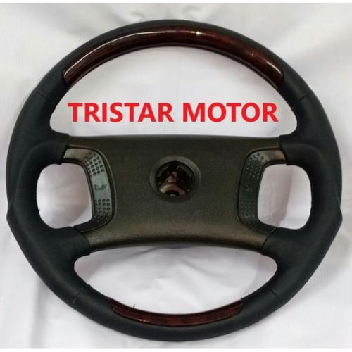 Jual stir steer steering wheel BMW E36 custom wood leather model victor ...