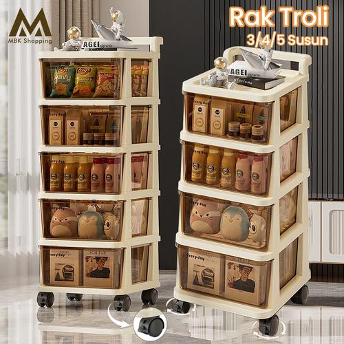 Promo Rak Susun Snack Storage Rak Troli Susun Dorong Serbaguna Kamar ...