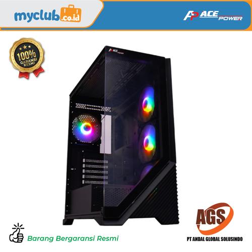 Jual Ace Power Casing PC Artemis Tempered Glass RGB 4 Fan USB 3.0 ATX ...