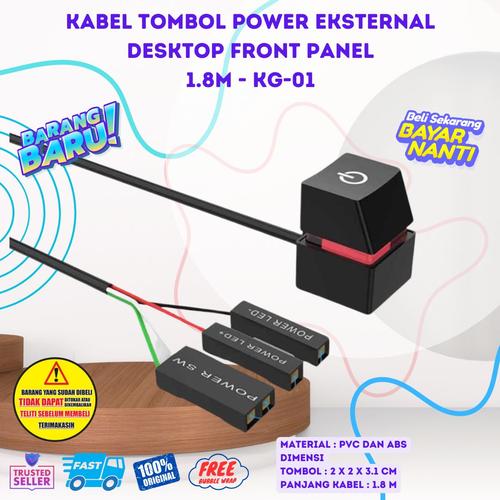 Jual Kabel Tombol Power Eksternal Desktop Front Panel 1.8M KG-01 Ergonomis - Jakarta Barat ...